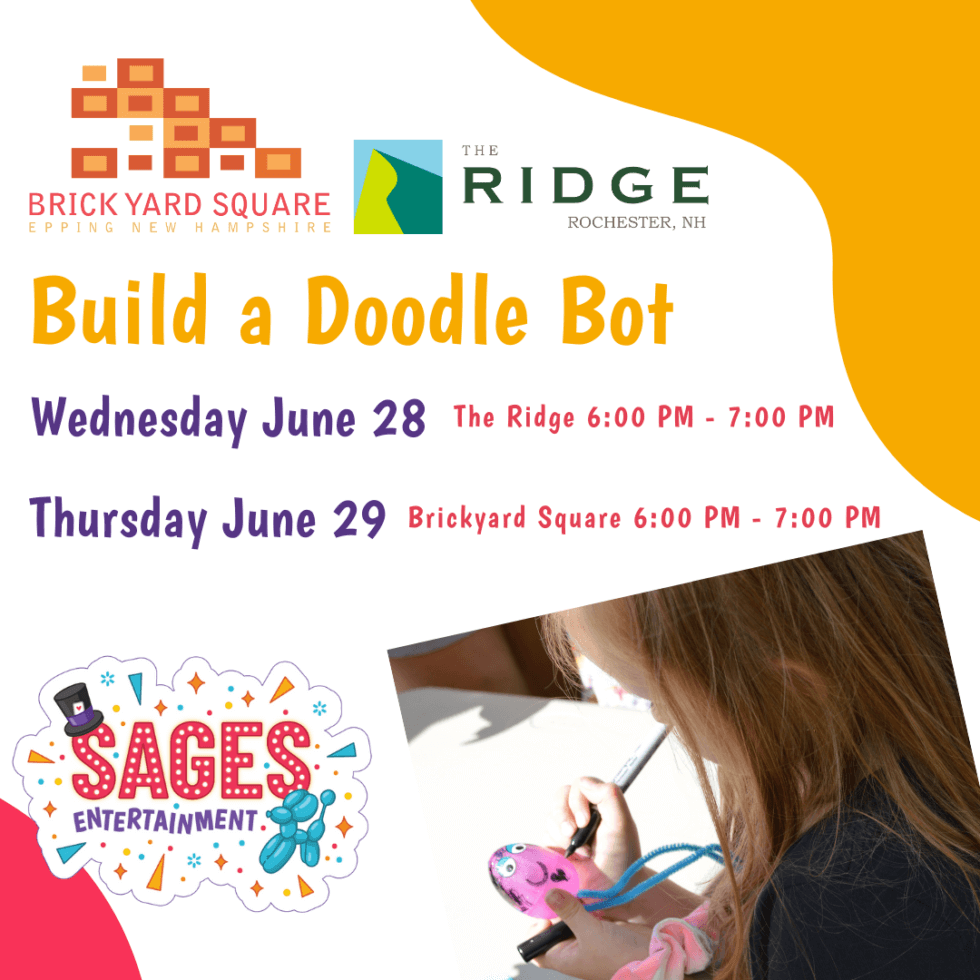 Build a Doodle Bot at Brickyard Square! - Sages Entertainment - Magic ...